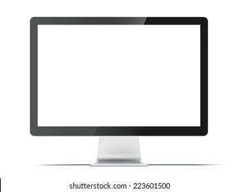 Blank Tv Display Computer Screen Isolated Stock Photo (Edit Now) 1801835242