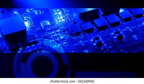 Computer Electronic Technology Science Background Stock Illustration ...