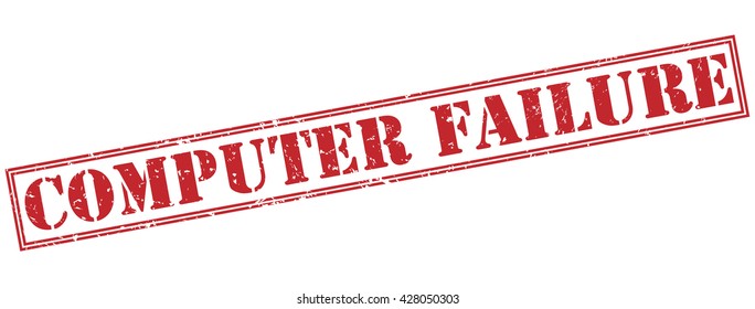 Computer Failure Stamp Stock Illustration 428050303 | Shutterstock