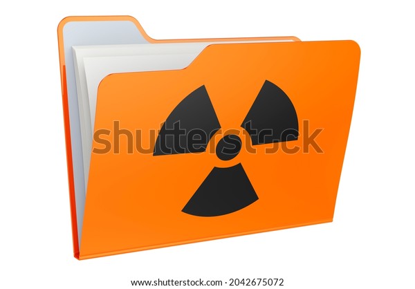 Computer Folder Icon Radiation Symbol 3d Stock Illustration 2042675072 ...