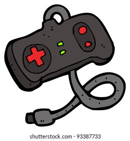 Computer Game Controller Cartoon Raster Version Stock Illustration ...