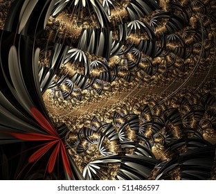 Computer Generated Fractal Artwork Creative Artdesign Stock ...