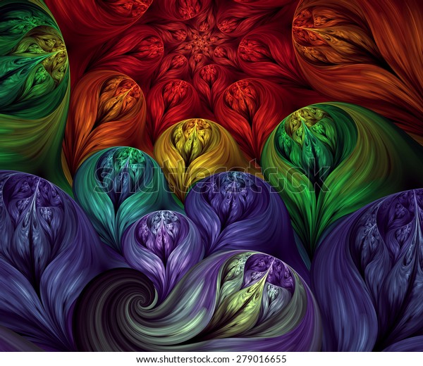 Computer Generated Fractal Artwork Design Art Stock Illustration ...