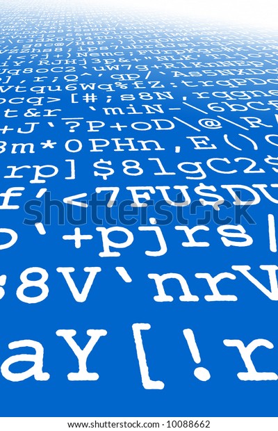Computer Gibberish Printout Text Without Sense Stock Illustration ...