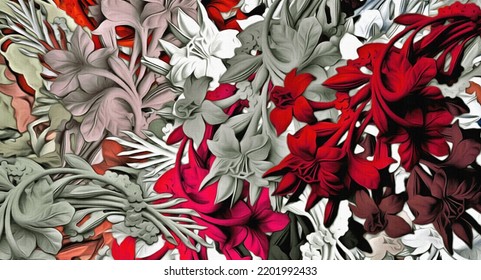 Computer Graphics Abstract Floral Psychedelic Background Stock ...