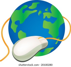 Cartoon Planet Earth 3d Vector Icon Stock Vector (Royalty Free ...
