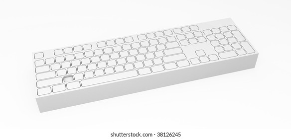 Computer Keyboard Element Abstract 3d Over Stock Illustration 38126245 ...