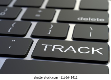 Computer Keyboard Featuring Track Key Conceptual Stock Illustration ...
