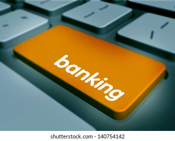 Computer Keyboard Key Labeled Banking 스톡 일러스트 140754142 | Shutterstock