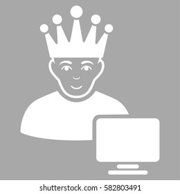 Computer Moderator Icon Bonus Human Symbols Stock Vector (Royalty Free ...
