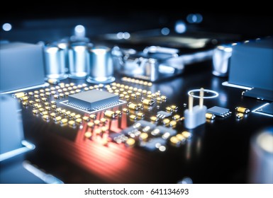Electronic Circuit Background Electronic Device Component Stock Photo ...