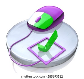 Computer Mouse Check Mark Stock Illustration 285693512 | Shutterstock