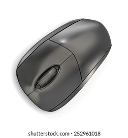 Computer Mouse Top View Isolated On Stock Illustration 252961018 ...
