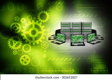 Computer Network Stock Illustration 302651837 | Shutterstock