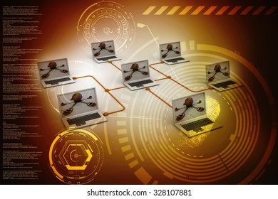 Computer Network Stock Illustration 328107881 | Shutterstock