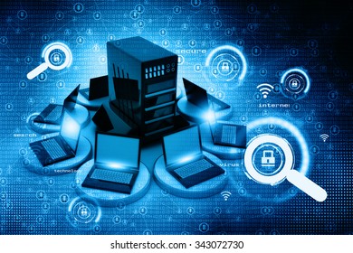 Computer Network Stock Illustration 343072730