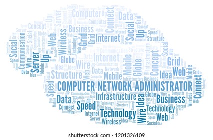 Computer Network Administrator Word Cloud Stock Illustration 1201326109 ...