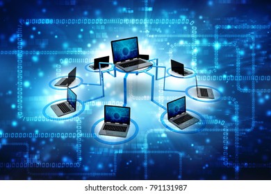 Computer Network Global Communication Global Internet Stock ...