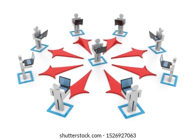 Computer Network Internet Concept Network Diagram Stock Illustration ...