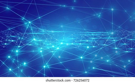 Computer Networking Background Deep Learning Data Stock Illustration ...