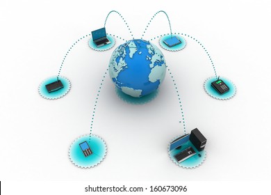 Computer Networking Globe Stock Illustration 160673096 | Shutterstock