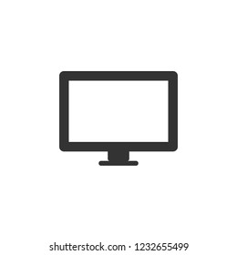 Computer Screen Isolated Simple Icon Stock Illustration 1232655499 ...