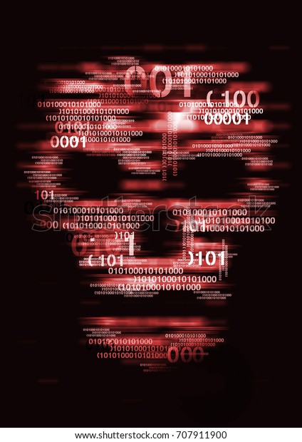 Computer Virus Skull Danger Concept Illustration 스톡 일러스트 707911900 ...
