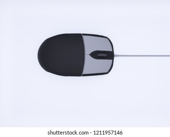 Computer Wired Mouse Top View 3d Stock Illustration 1211957146 ...