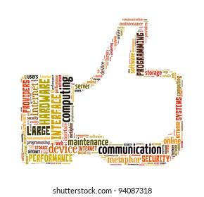 Computing Info Text Graphics Arrangement Concept 스톡 일러스트 94087318 ...
