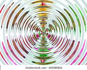 Concentric Ripple Effect Circles Liquid Material Stock Illustration ...