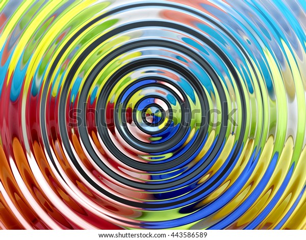 Concentric Ripple Effect Circles Liquid Material Stock Illustration ...