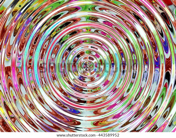 Concentric Ripple Effect Circles Liquid Material Stock Illustration ...