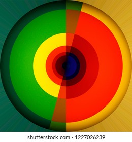 Concentric Structure Resembling Target Abstract Background Stock ...