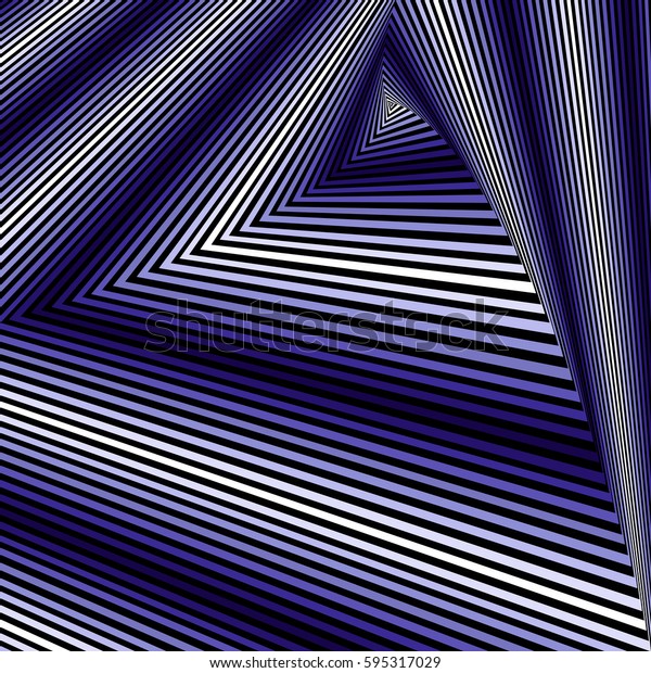 Concentric Triangle Shapes Forming Sequence Swirl Stock Illustration ...