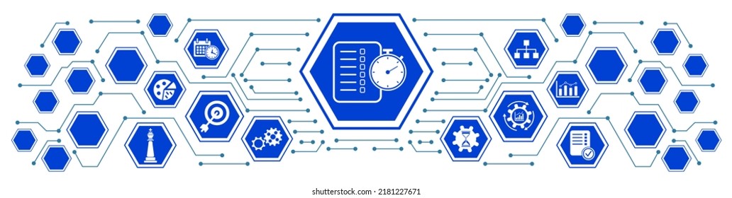 Concept Action Plan Connected Icons Stock Illustration 2181227671 ...