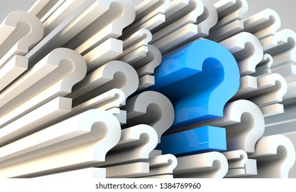 Concept Asking Questions 3d Rendering Stock Illustration 1384769960 ...
