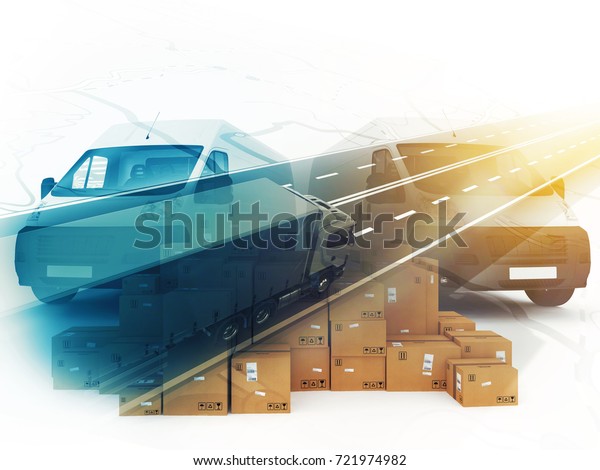 Concept Box Distribution System 3d Rendering Stock Illustration ...