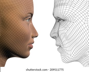 3,682 Wire frame face Images, Stock Photos & Vectors | Shutterstock