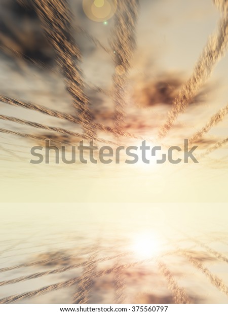 Concept Conceptual Sunset Sunrise Background Sun Stock Illustration ...