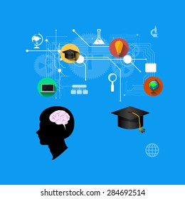 Concept Education Science Knowledge Vector: vector de stock (libre de ...