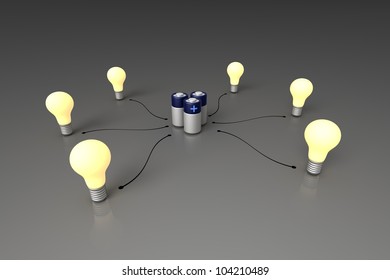 Concept Electric Network Stock Illustration 104210450