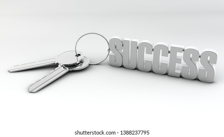 Concept Finding Success 3d Rendering Stock Illustration 1388237795 ...