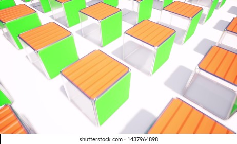 Concept Future Stylish Intro Boxes 3d Stock Illustration 1437964898 ...