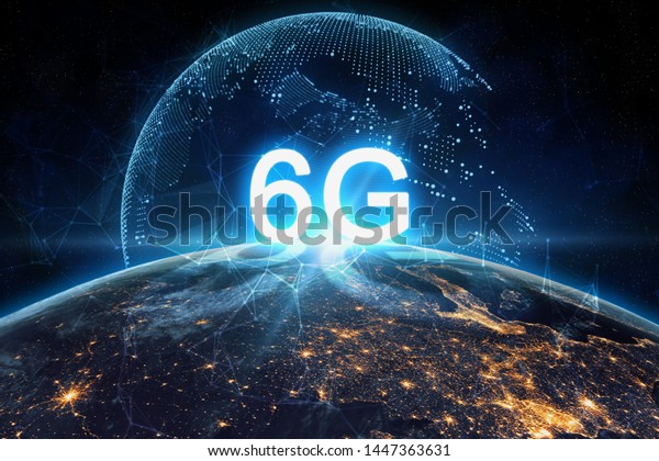 Concept Future Technology 6g Network Wireless Stock Illustration 1447363631