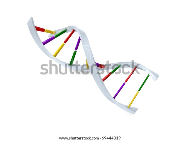 Concept Graphic Dna Cell Structure Isolated Stock Illustration 69444319