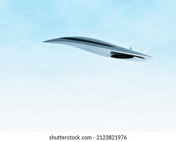 Concept Hypersonic Airplane 3d Rendering Image Stock Illustration ...