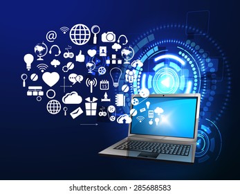 Concept Internet Technology Stock Illustration 285688583