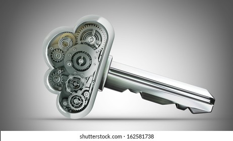Concept Key High Resolution 3d Render Stock Illustration 162581750