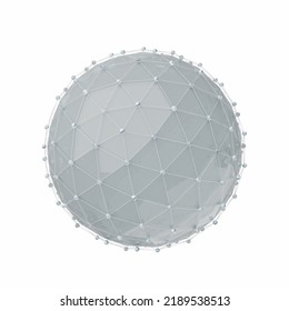 Concept Molecule Atom Geometric Sphere Polygon Stock Illustration ...