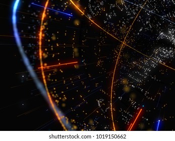 Concept Network Internet Communication Bright Lines Stock Illustration ...